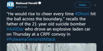National herald humanises the story of terrorist Adil Ahmad Dar
