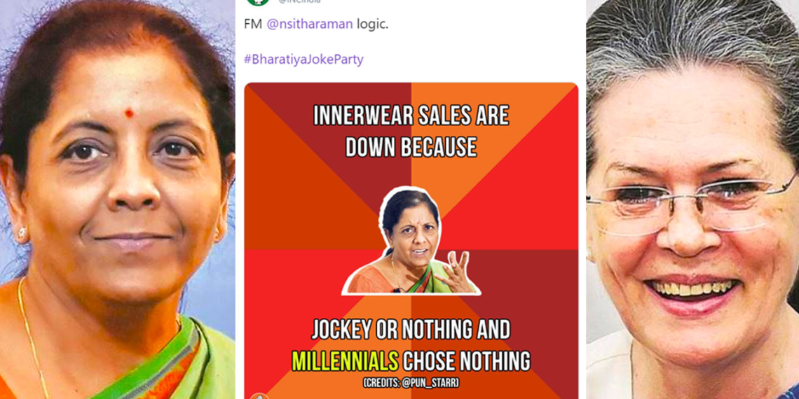 Congress hits rock-bottom with a distasteful and crass meme on FM ...