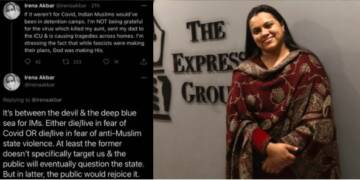 Liberal journalist Irena Akbar thanks coronavirus for saving Muslims of ...