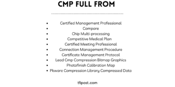 CMP full form With Explanation and Definition - TFIPOST