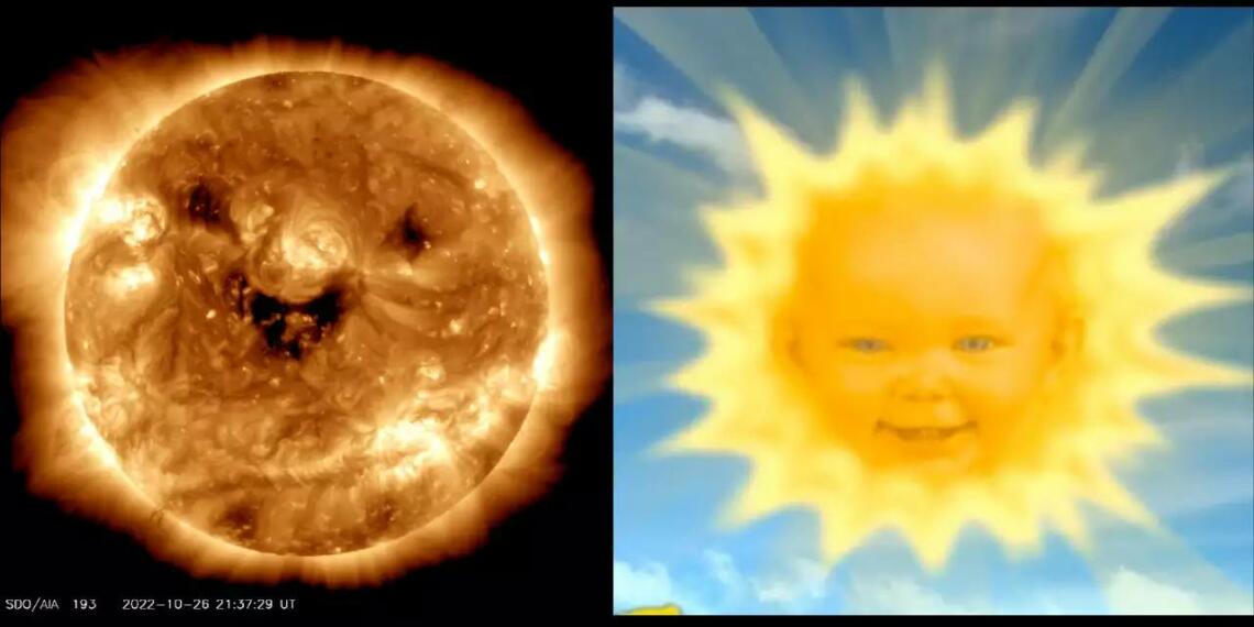 The sun is smiling this week! NASA satellite took amazing picture