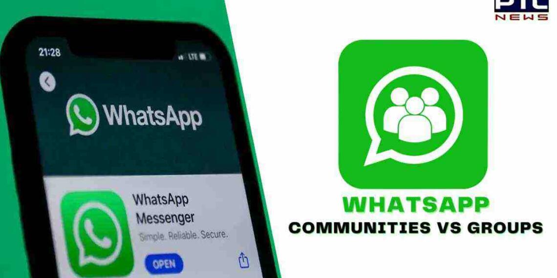 What is the difference between WhatsApp community and group?