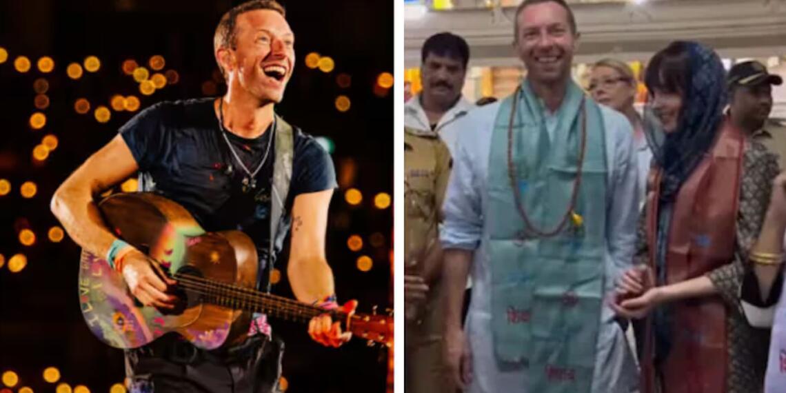 Coldplay India Concerts: Chris Martin, Dakota Johnson visit temple